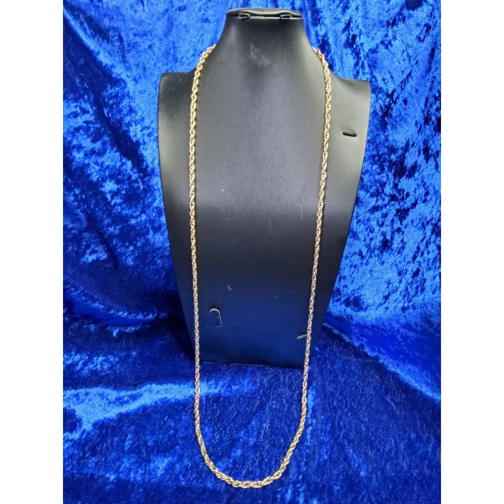 Vintage 1976 Signed Avon Great Lengths Chain Necklace… - Gem